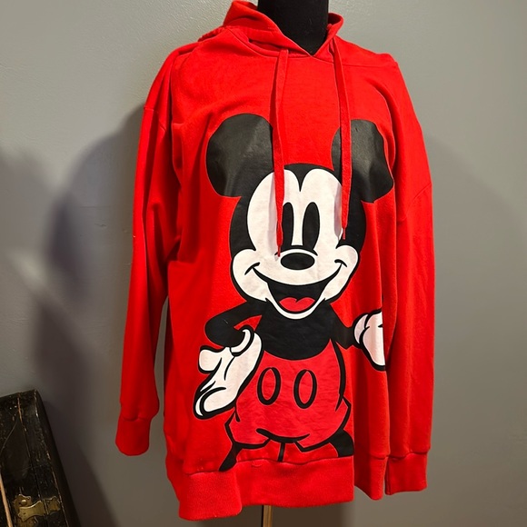 Disney | Tops | Disney Mickey Mouse Red Black And White Hoodie Size 2x ...